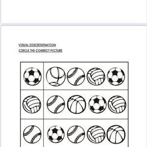 Visual Exercise, Visual Discrimination. - Etsy