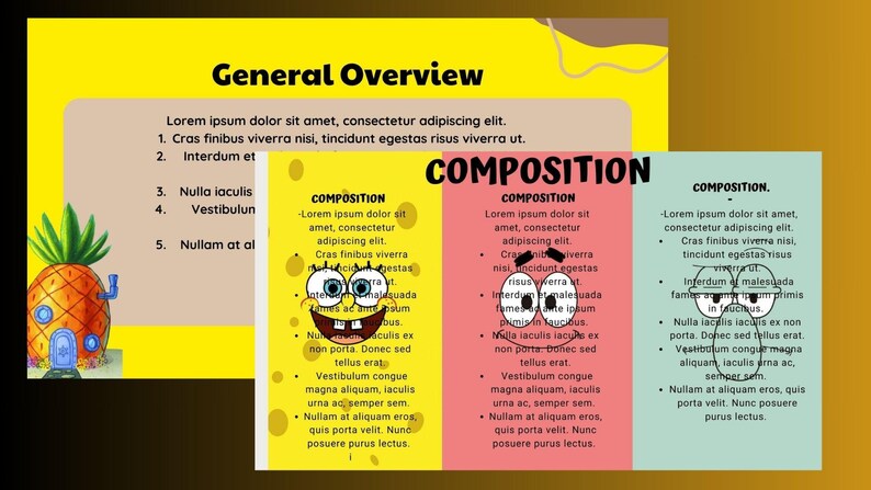 20 Canva Customizable Slide Presentation Template Cartoon Spongebob ...