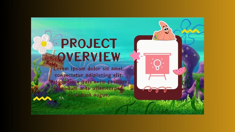 20 Canva Customizable Slide Presentation Template Cartoon Spongebob ...