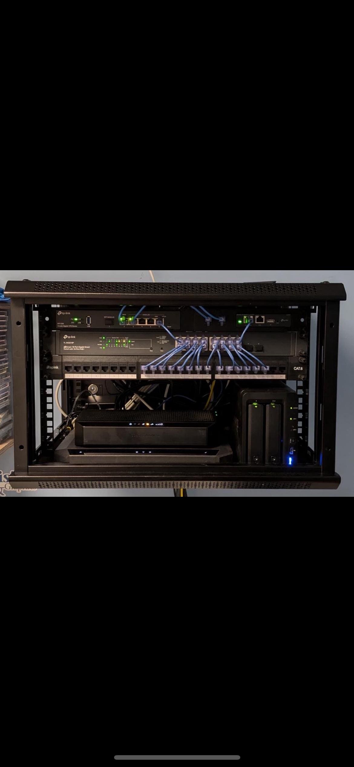 19” Server Rack TP Link ER7206/ER707-M2/ER7212PC and OC200 Controller ...