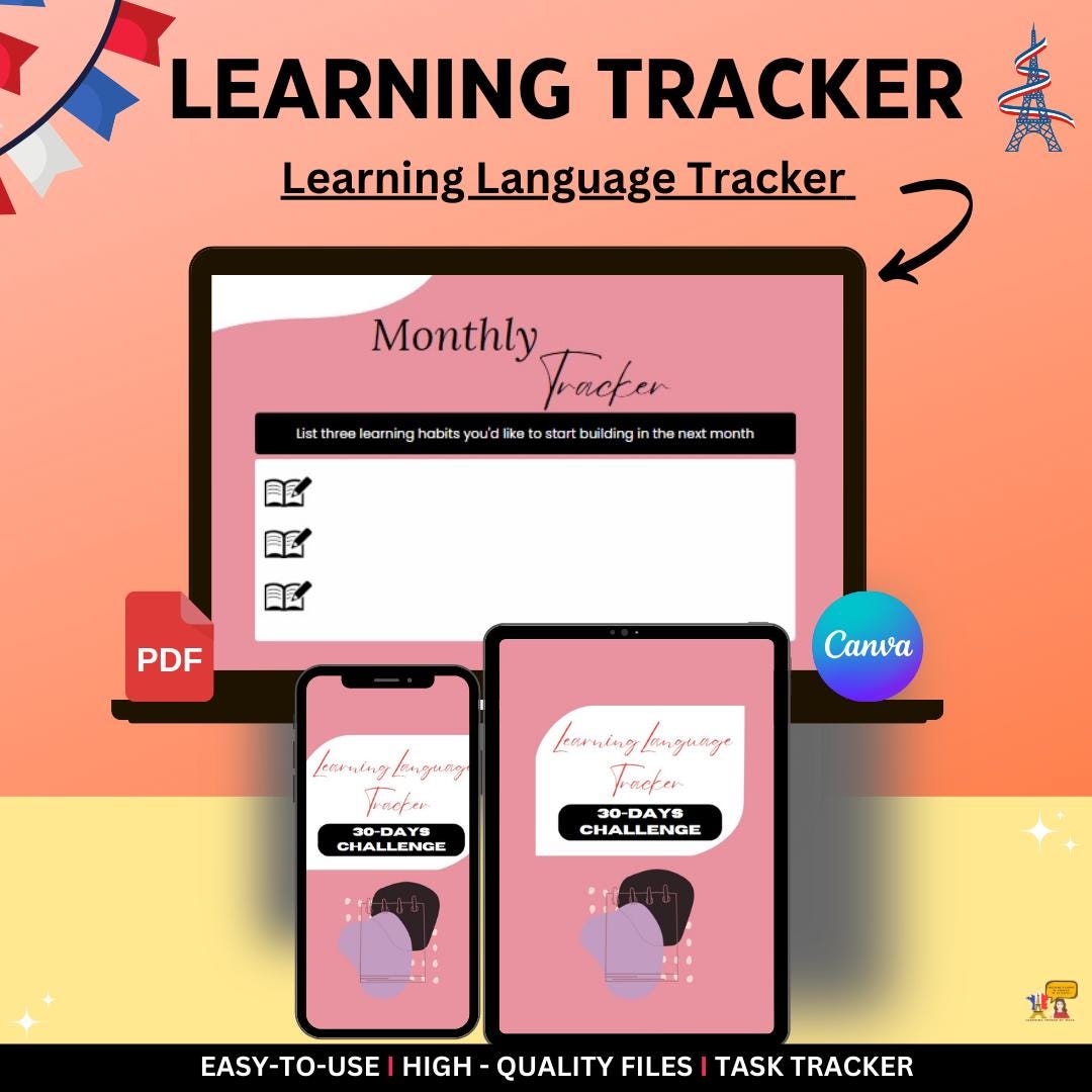 Language Learning Tracker I Study French, Japanese, Spanish, Italian ...