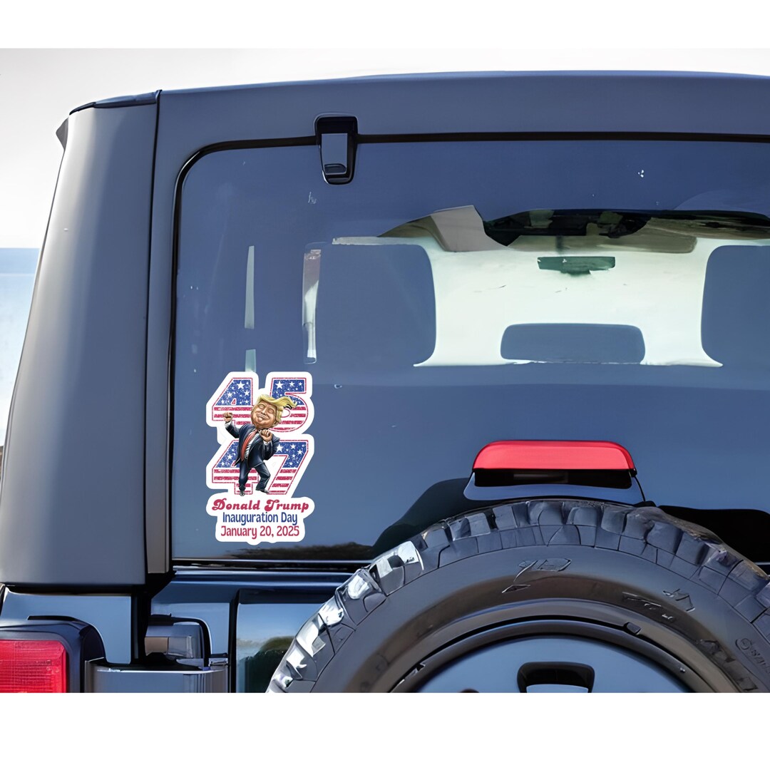 Trump Inauguration Kiss Cut Vinyl Decal, Trump Victory Dance, January ...