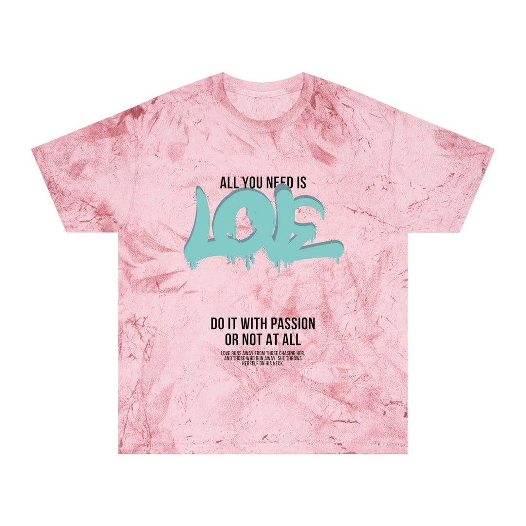 Graffiti LOVE T-shirt Passionate Quotes & Street Art Design - Etsy