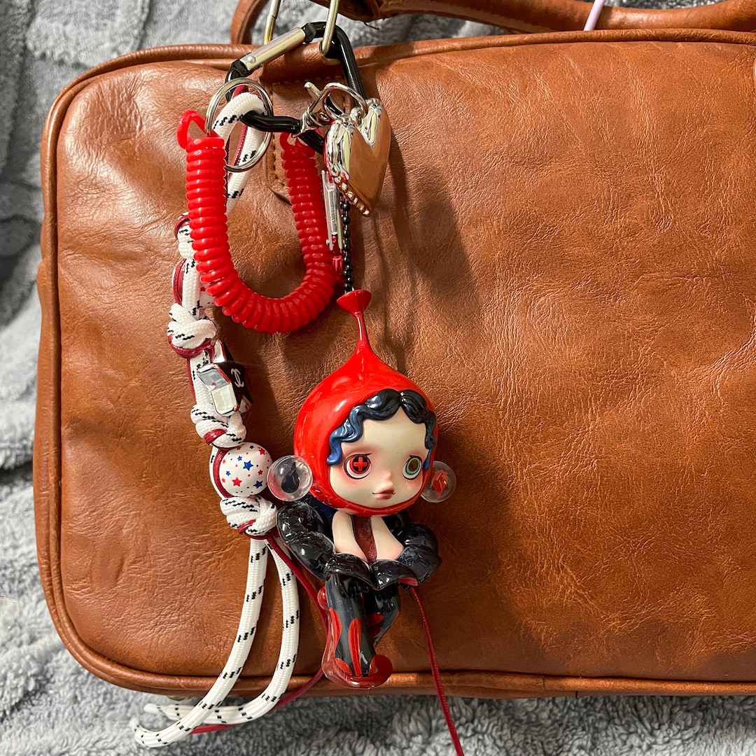 POP MART Skullpanda Doll Plush Bag Charms Keychain Accessories for ...