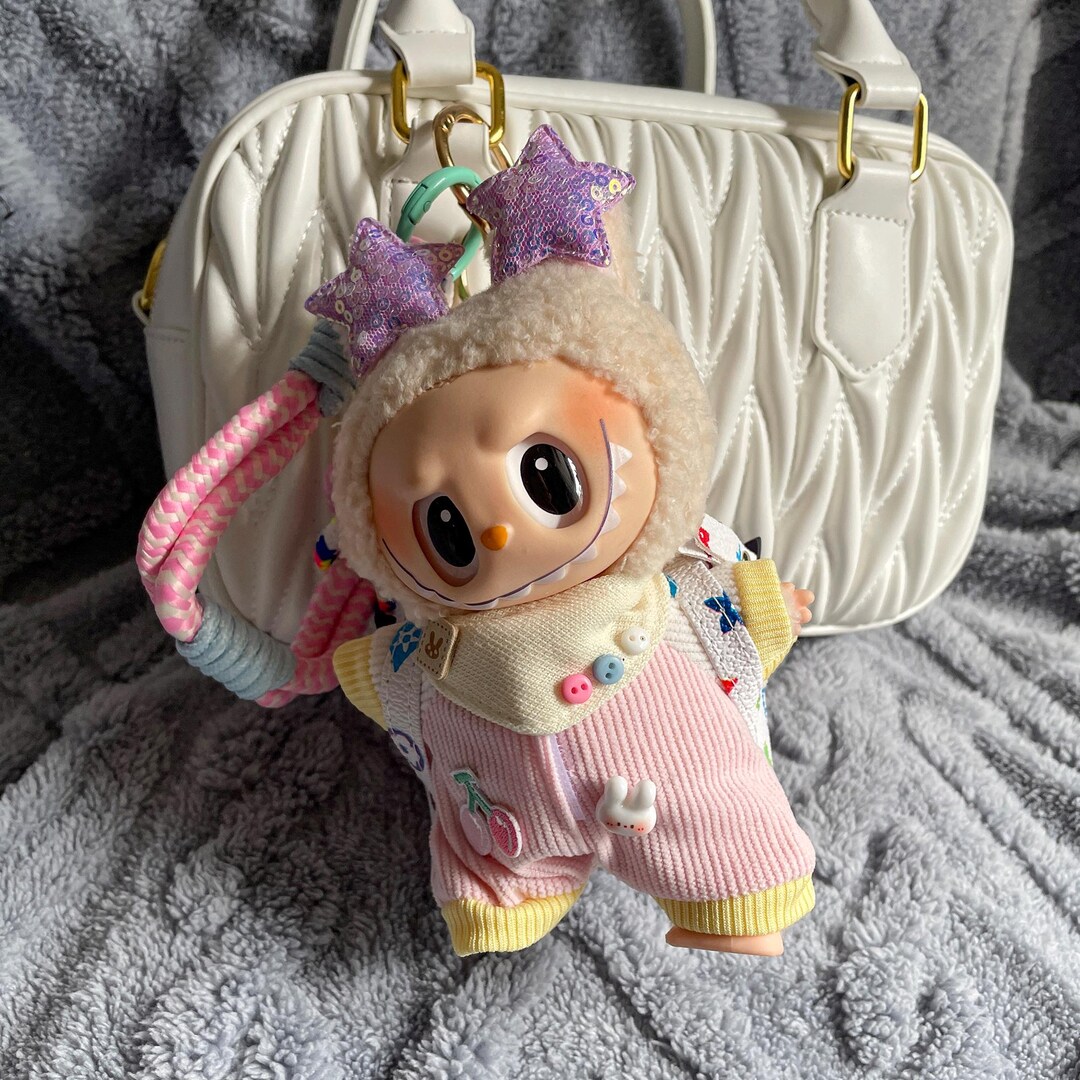 Backpack Labubu Doll Plush Bag Charms Keychain Accessories for Purse ...