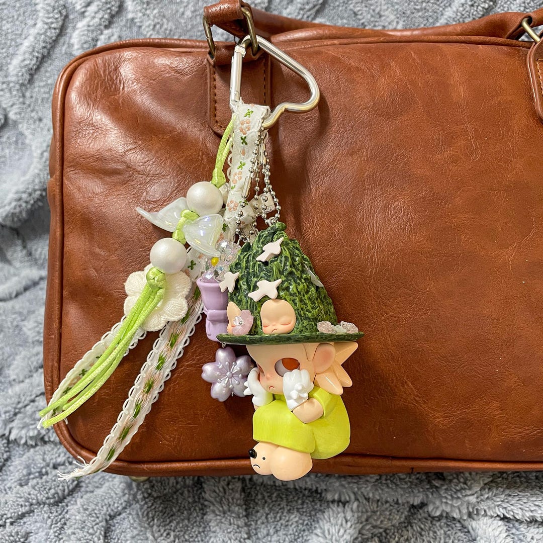 POP MART Zsiga Doll Plush Bag Charms Keychain Accessories for Purse ...