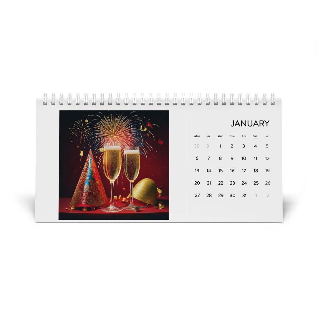 Desk Calendar, Inspirational 2025 Grid, Transform Your Year With ...