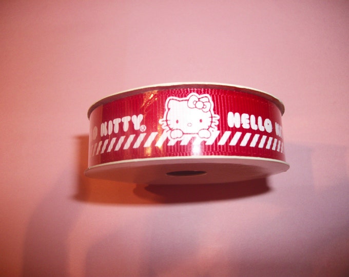 Hello Kitty Red Grosgrain Ribbon Spool Free Shipping - Etsy