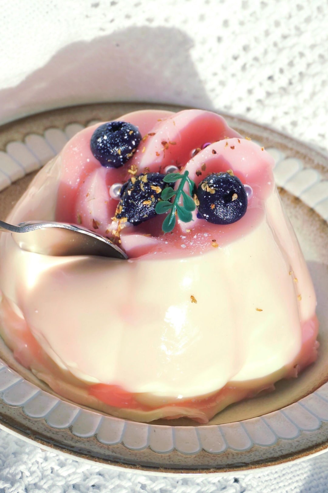 Creamy Peach Blueberry Pudding Squishy | Realistic Dessert Stress Toy ...