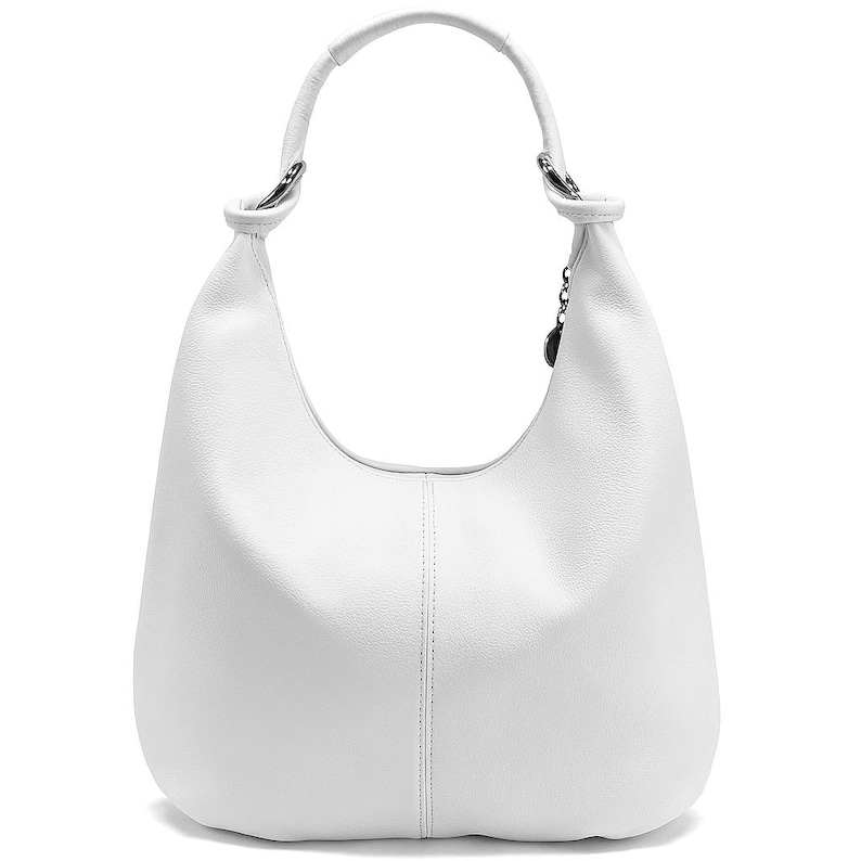Soft Beige Leather Hobo Bag, Shoulder Tote - Etsy