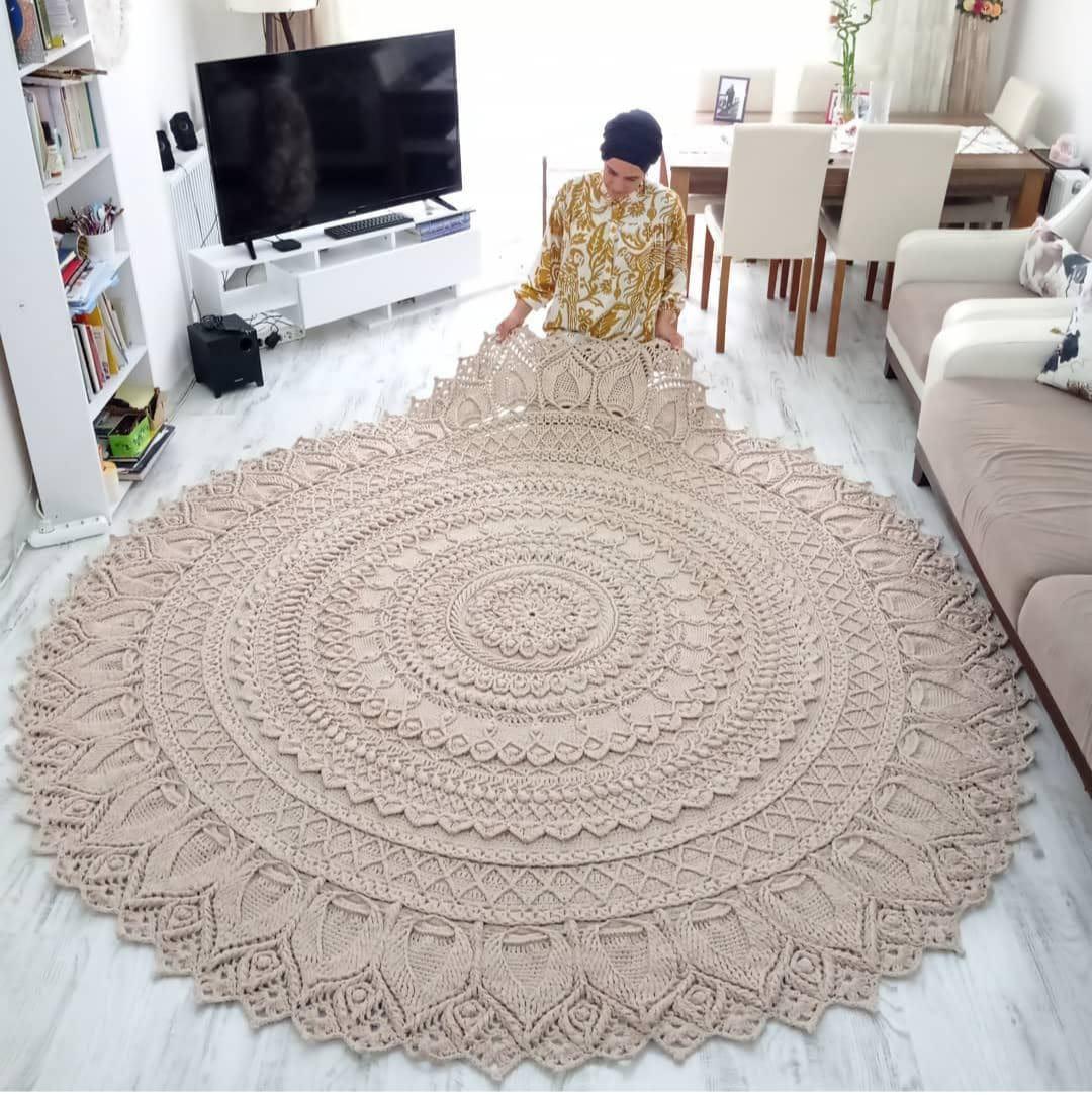 Handmade 3D Model Rug Unique Textured Rug Modern Area Rug Home Decor ...