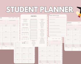 Digital Student Planner 2024 Goodnotes Hyperlinked Tabs Academic ...