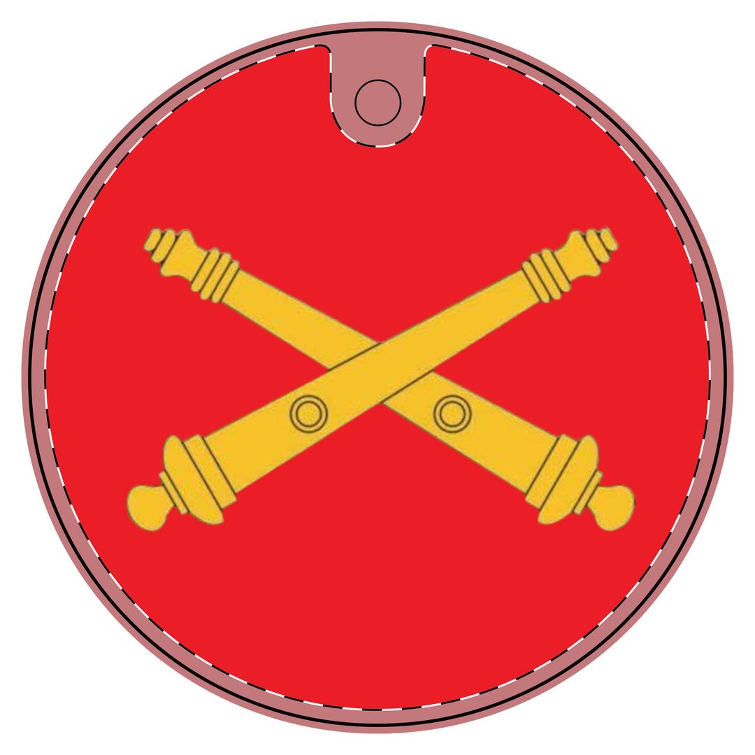 US Army Field Artillery Redleg Cross Cannons Ceramic Decoration ...