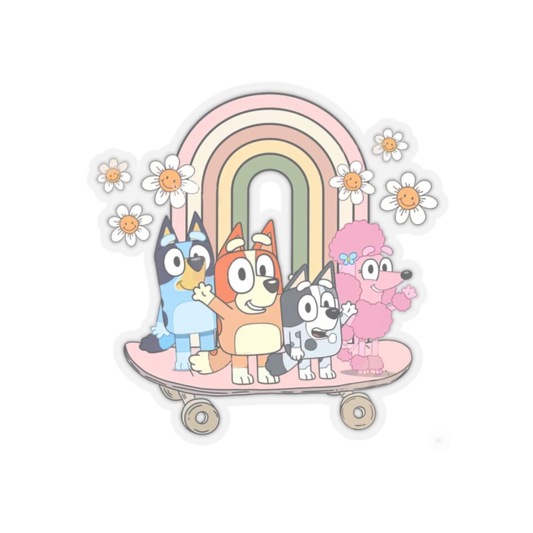 Bluey & Friends Kiss-cut Stickers - Etsy