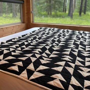 Any Which Way Quilt Pattern Digital Download PDF Modern Two-color ...