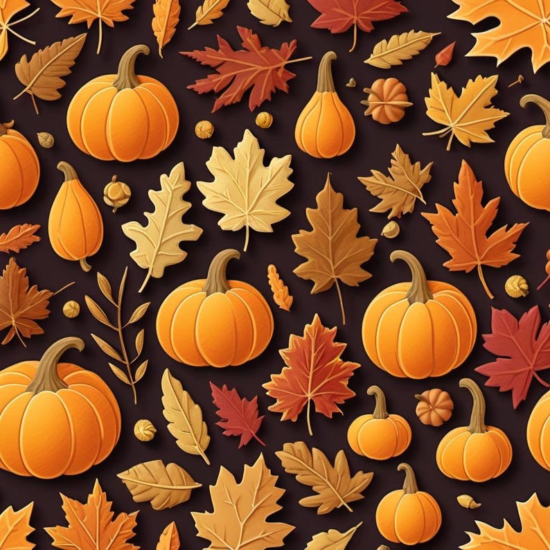 Autumn-themed Digital Art Pack for Embroidery 10 Unique Fall Embroidery ...