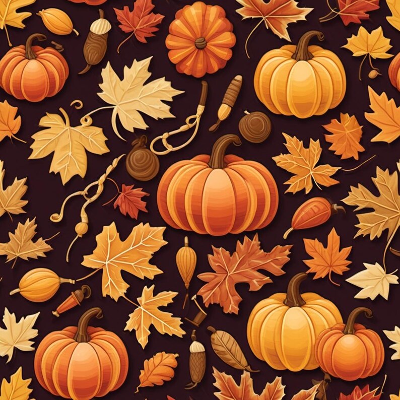 Autumn-themed Digital Art Pack for Embroidery 10 Unique Fall Embroidery ...