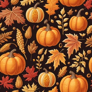 Autumn-themed Digital Art Pack for Embroidery 10 Unique Fall Embroidery ...