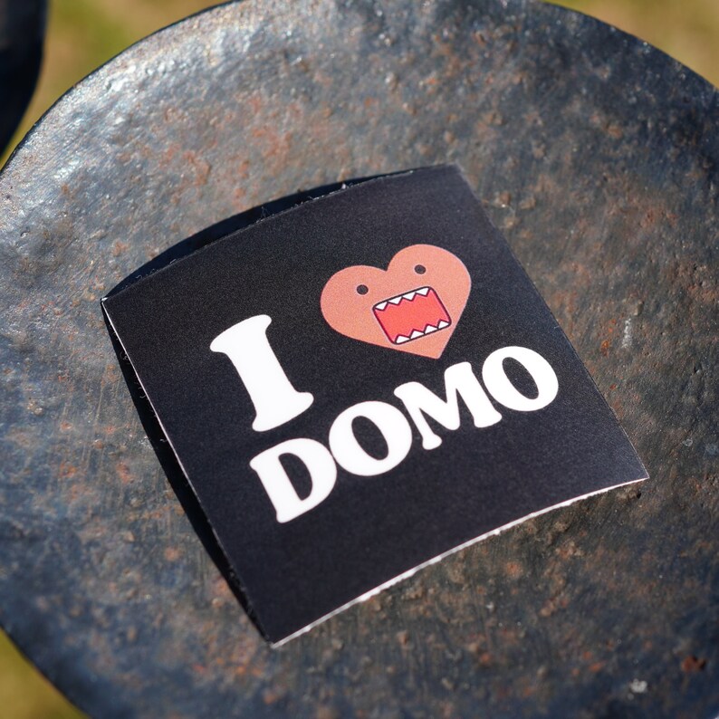 I HEART DOMO Sticker Domo Nostalgia Grunge Theme Internet Nostalgia Y2K ...