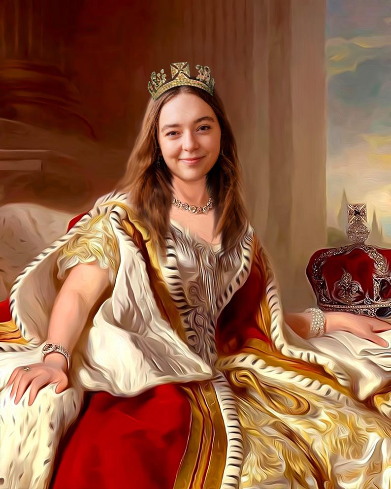 Turn Me Royal Princess Portrait, Custom Royal Princess Portrait for ...