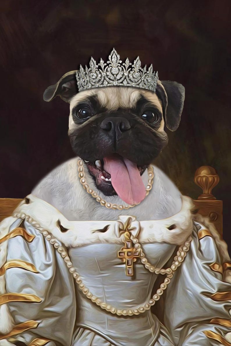 Custom Royal Cat Portrait, Renaissance Cat Painting, Pet Lovers Gift ...