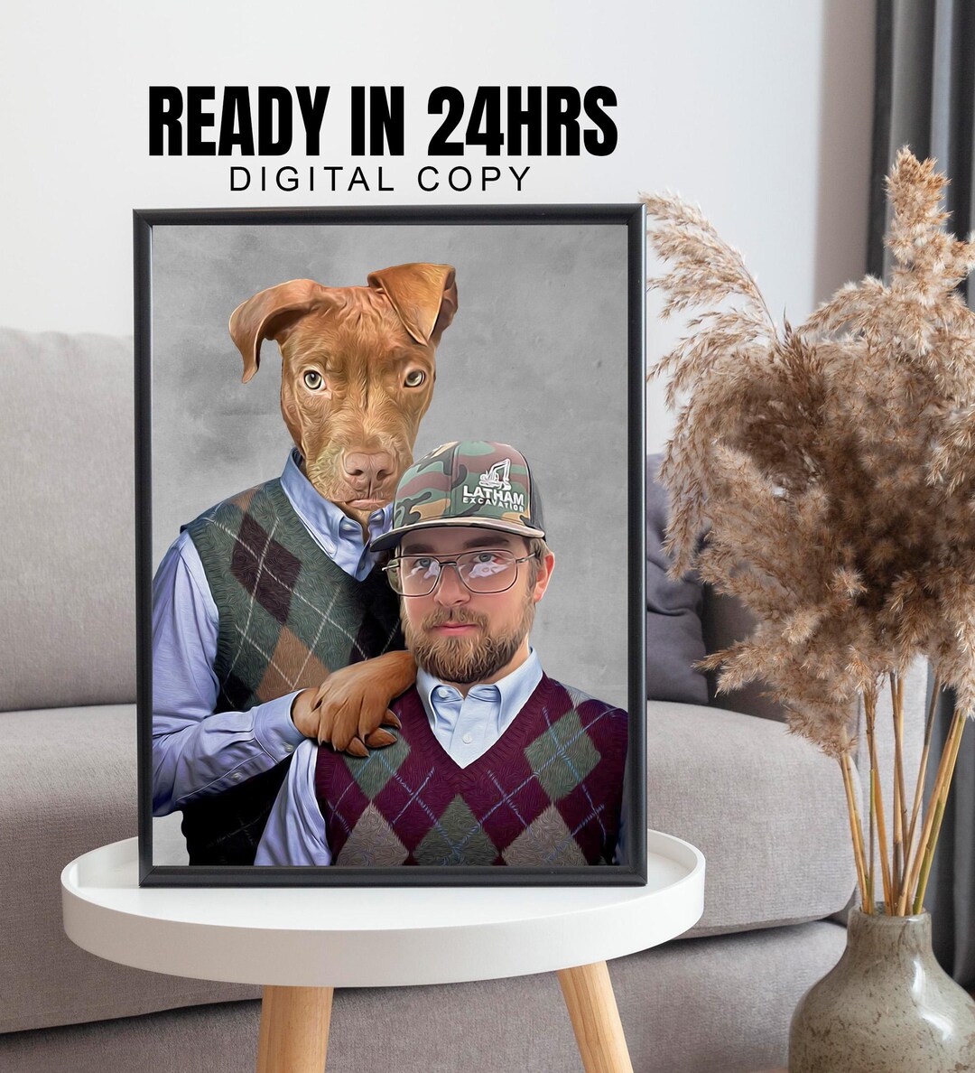 Step Brothers Pet Portrait | Funny Pet Portrait | Pet Gift Ideas ...