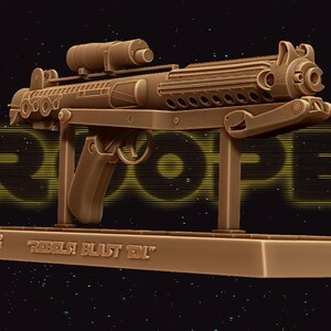Star Wars E-11 Blaster Sculpture 3D Printable Model for Collectors and ...