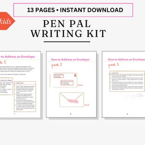 Letter Writing Kit for Kids, Pen Pal Kit Letter Writing, Homeschool ...