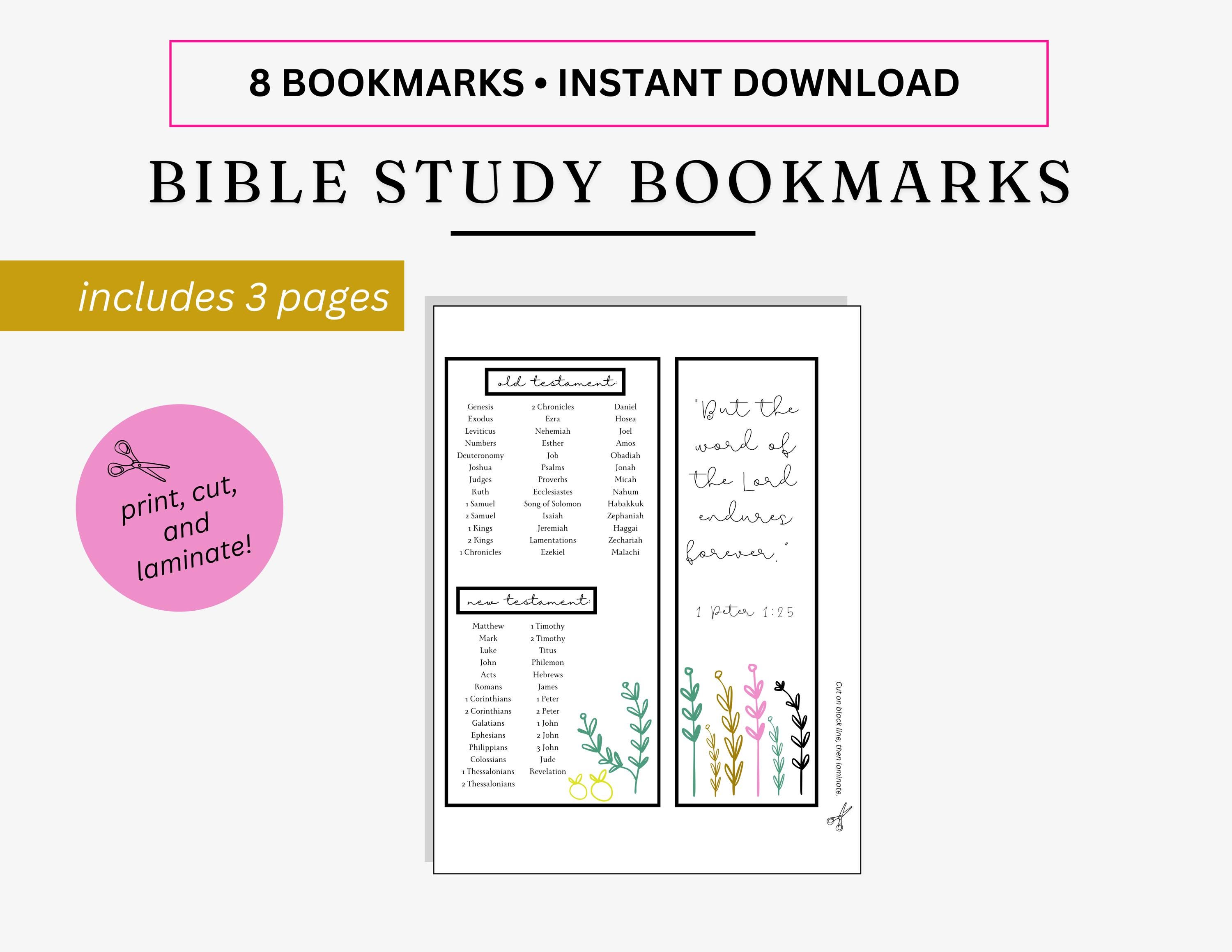 Printable Bible Study Bookmarks, Bible Verse Bookmarks, Jen Wilkin ...