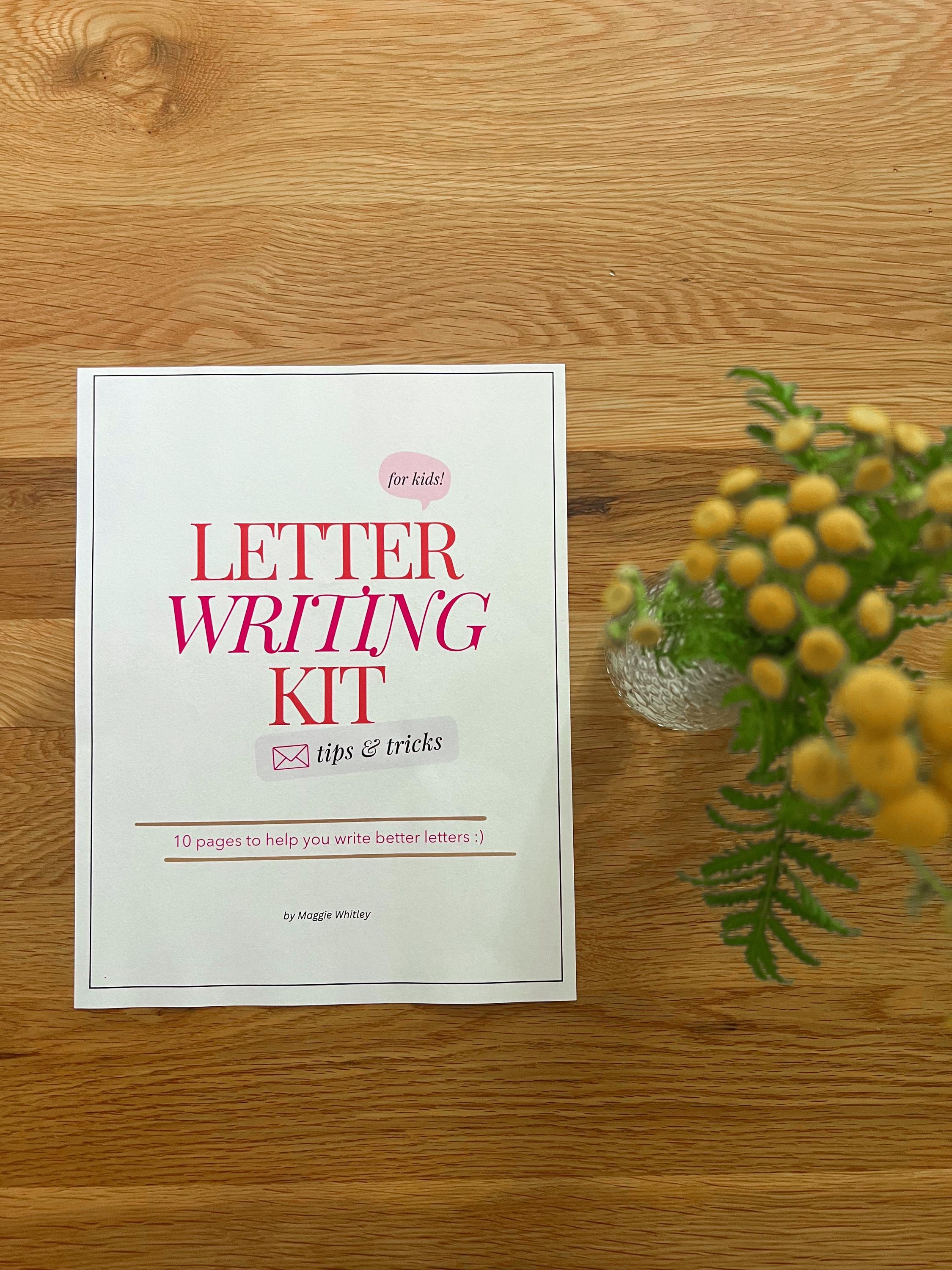 Letter Writing Kit for Kids, Pen Pal Kit Letter Writing, Homeschool ...