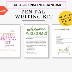 Letter Writing Kit for Kids, Pen Pal Kit Letter Writing, Homeschool ...