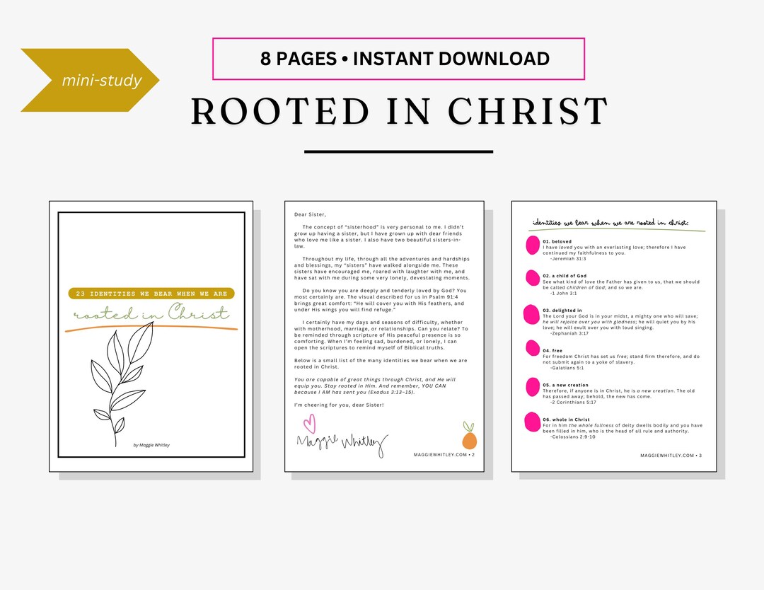 Bible Study Rooted in Christ, Christian Bible Study on Identity, Titus ...