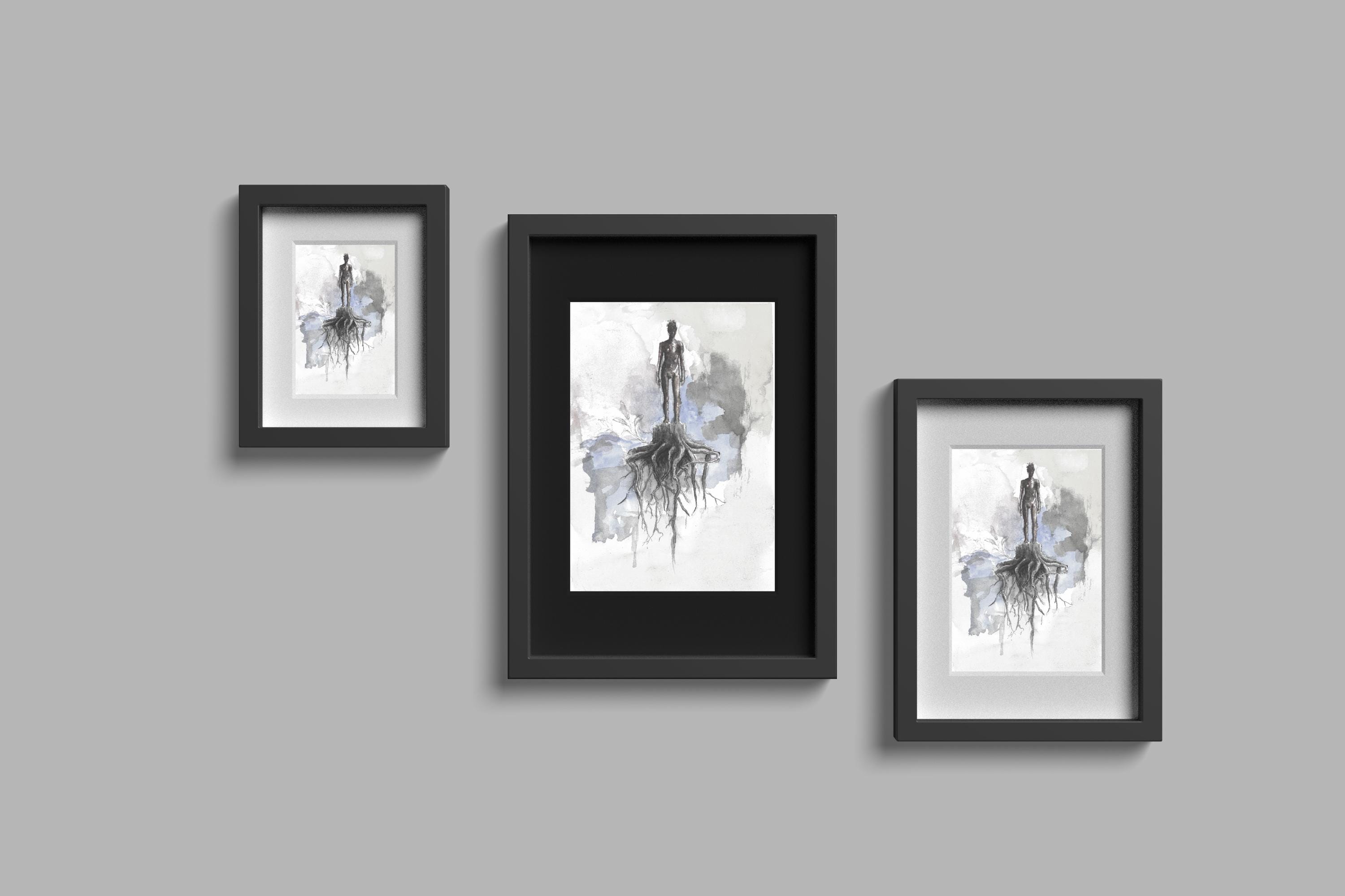 Roots – Deep Connections and Origins | Watercolor & Pencil Art - Etsy