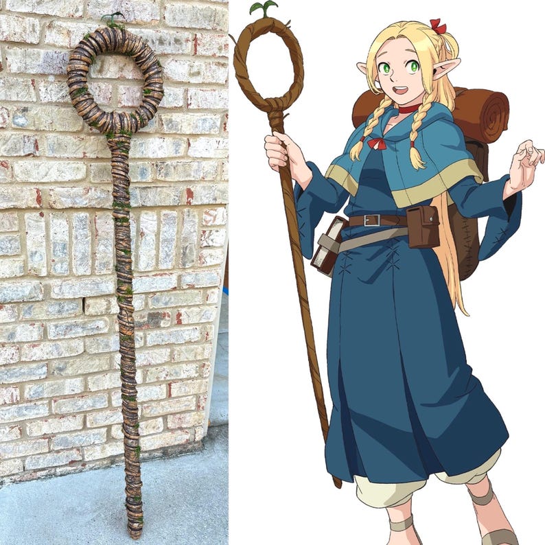 Marcille Staff Delicious in Dungeon/dungeon Meshi - Handmade Twisted ...