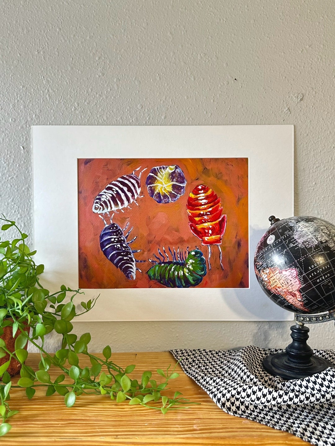 Terrestrial Isopod Print Roly Poly Bugs Insects Wall Print Home Decor ...