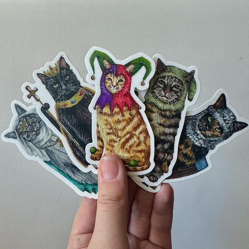 Cat Medieval Wallet - Etsy