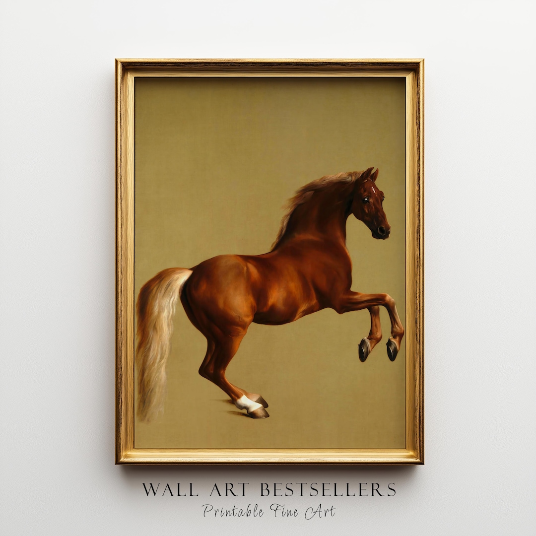 Printable Wall Art, Equestrian Portrait Oil Painting, Fine Art ...