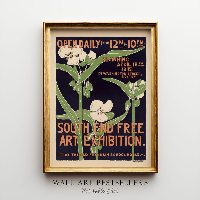 Art Nouveau Ad Posters - Etsy