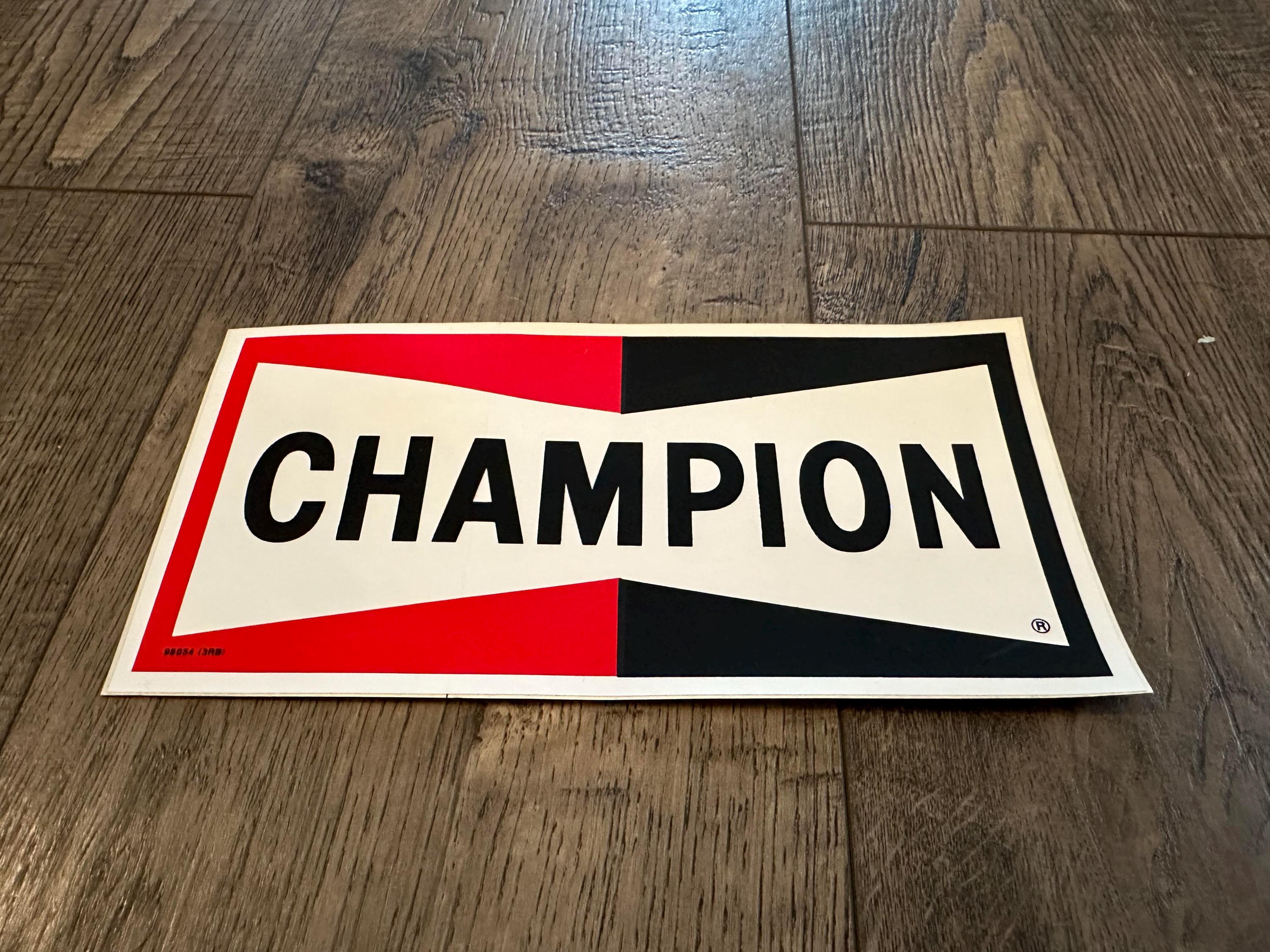 Retro Champion Sticker | Vintage Racing Decal - Etsy