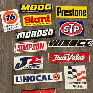 Various Retro Racing Decals | Vinyl Sticker Pack - Etsy