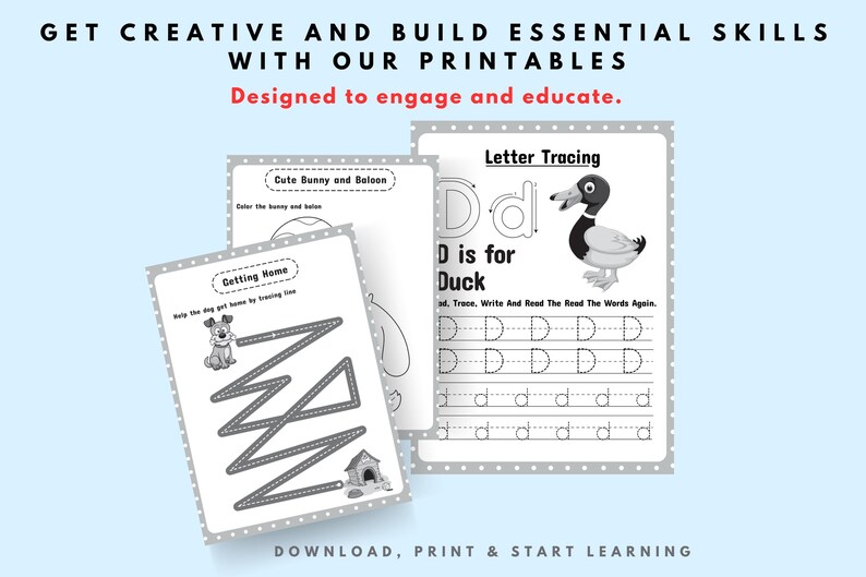 Preschool Activity Pack PDF | Alphabet Tracing, Numbers, Coloring ...