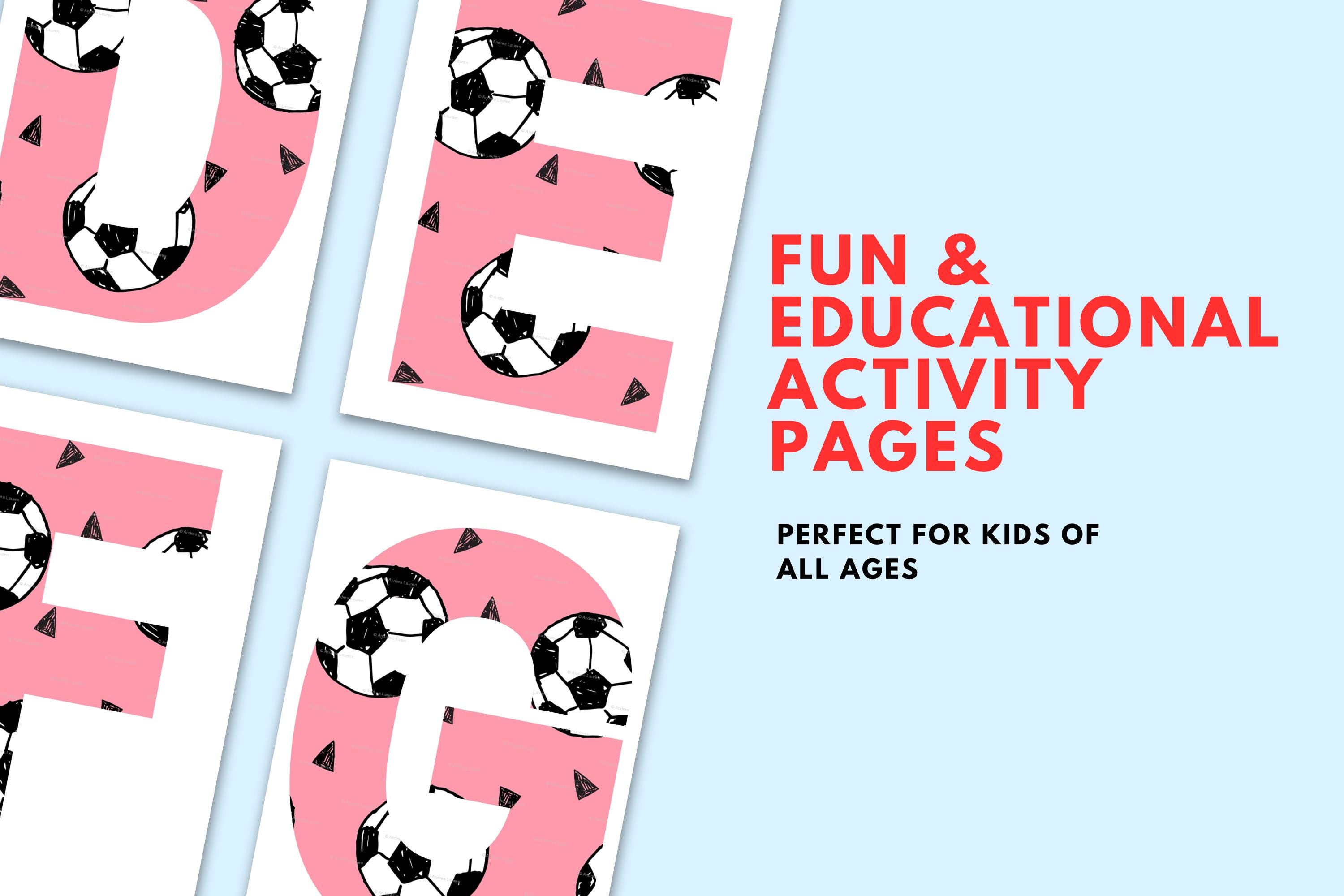 Soccer-themed Printable Alphabet Letters | Custom Sports Wall Art ...