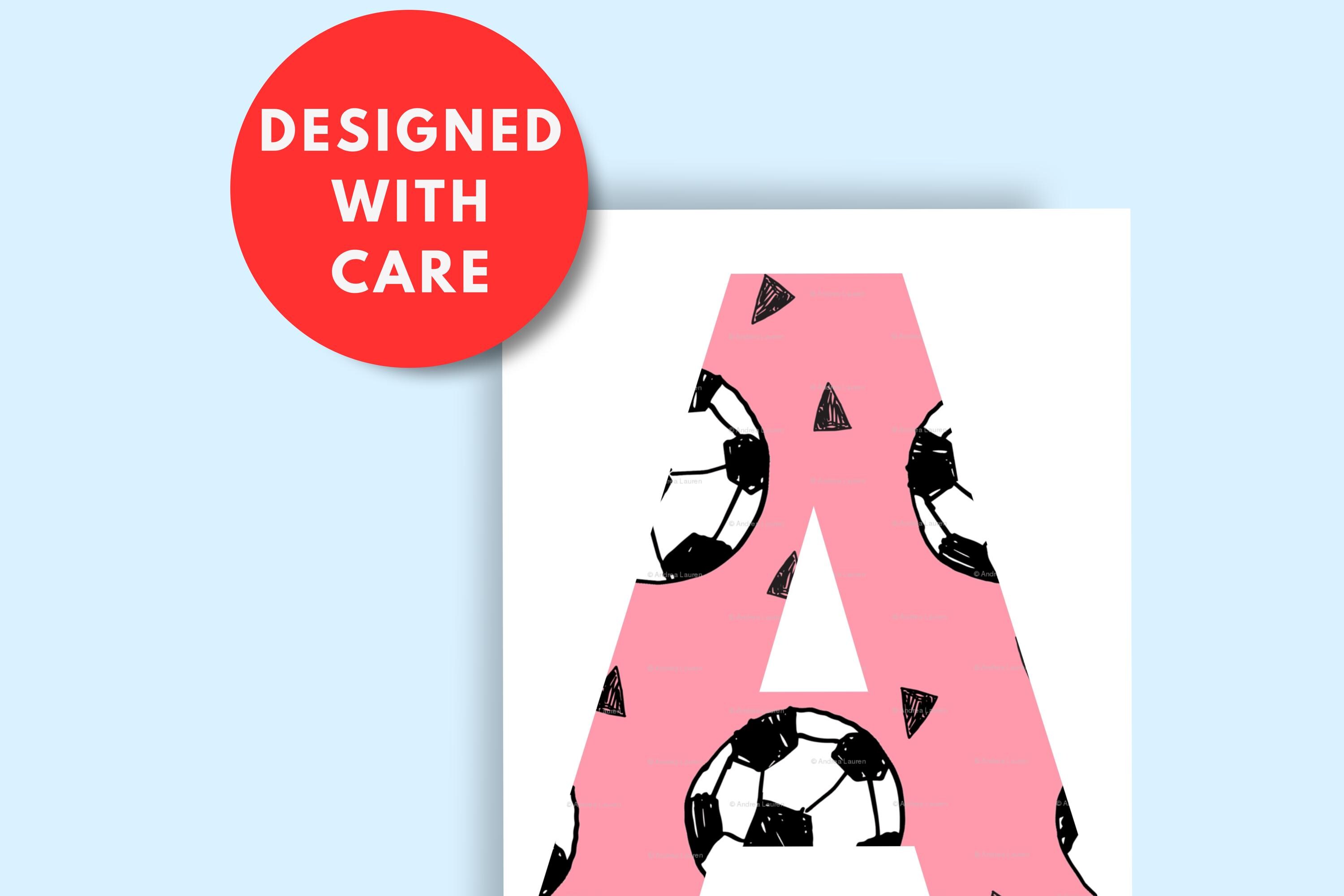 Soccer-themed Printable Alphabet Letters | Custom Sports Wall Art ...