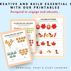 Autumn Cut-out and Paste Activity Pack | Printable Fall Craft for Kids ...