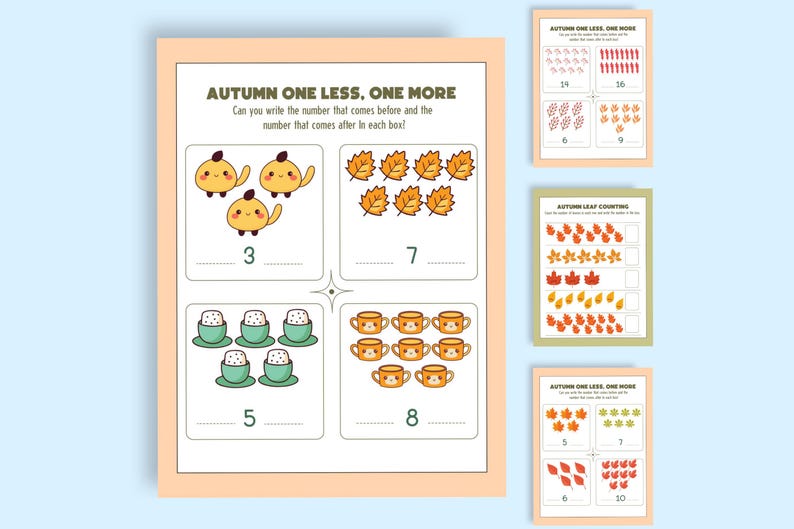 Autumn Cut-out and Paste Activity Pack | Printable Fall Craft for Kids ...