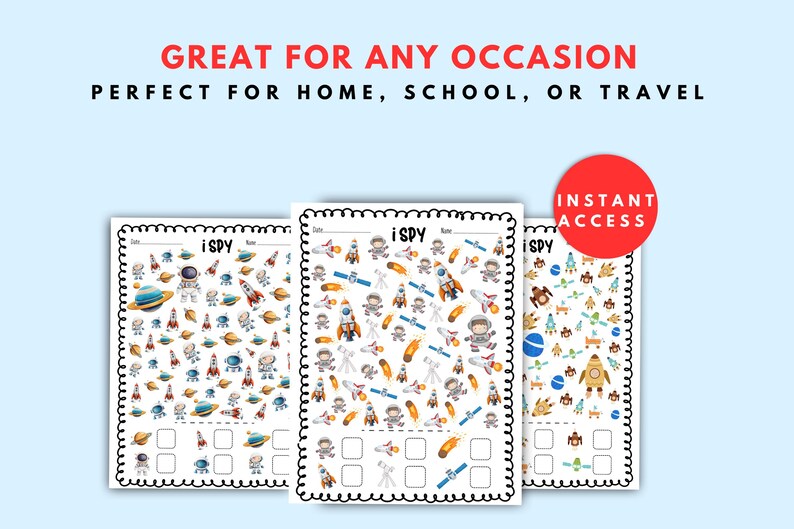 I Spy Space Game: Outer Universe Printable Puzzle (digital Download) - Etsy