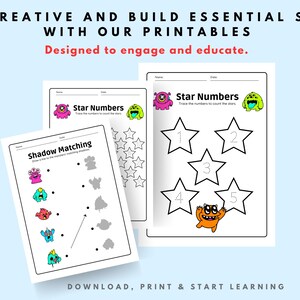 Printable Halloween Monster Spooky Activity Book for Kids Ages 3-7 ...