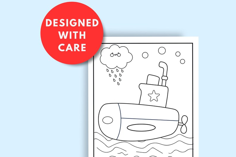 Printable Kids Coloring Pages | Fun and Educational Art | Instant ...