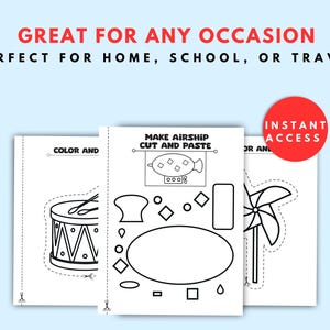 Kids Scissor Skills Printable | Tracing and Coloring Activity Pages ...