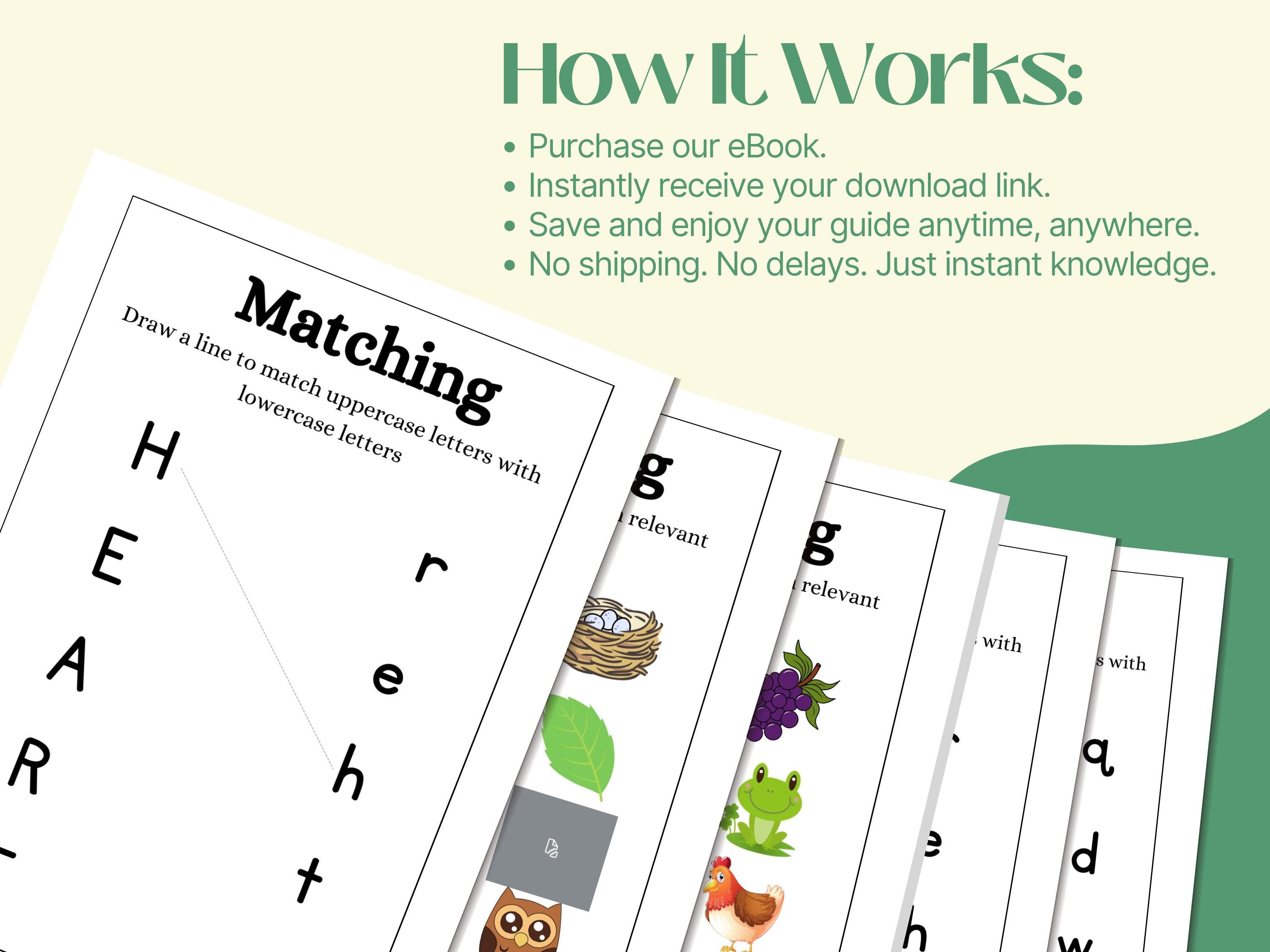 Alphabet Matching Worksheet: ABC Letter Recognition Activity (PDF ...